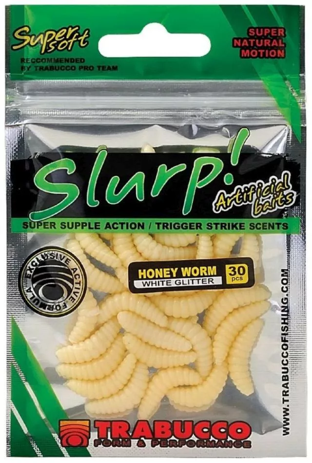 Trabucco Slurp Baithoney Worm Alb Natural Larvă Naturală de